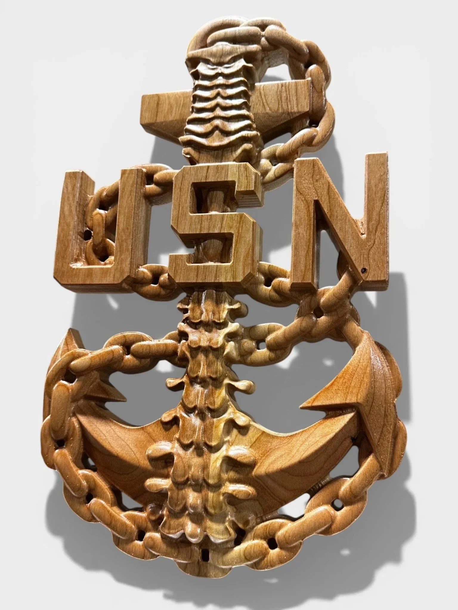 Backbone of the Navy Anchor Plaque | Custom Navy Gift – Knot Your ...